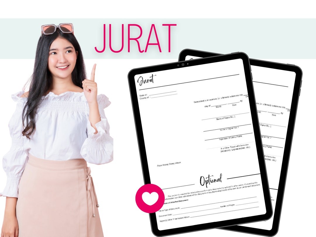 Jurat for Notary Public | Notary Printable | Notary Tools | Notary ...