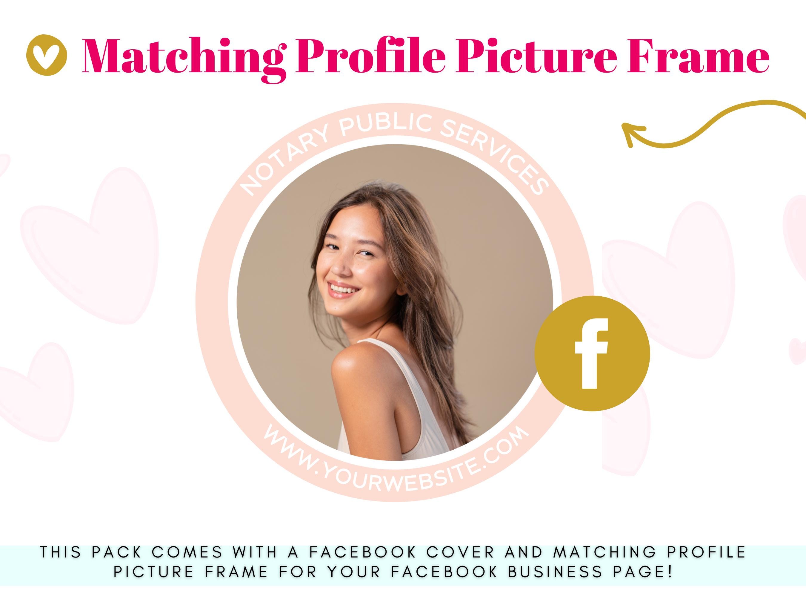 Editable Notary Facebook Business Cover & Profile Frame (PDF) - Etsy