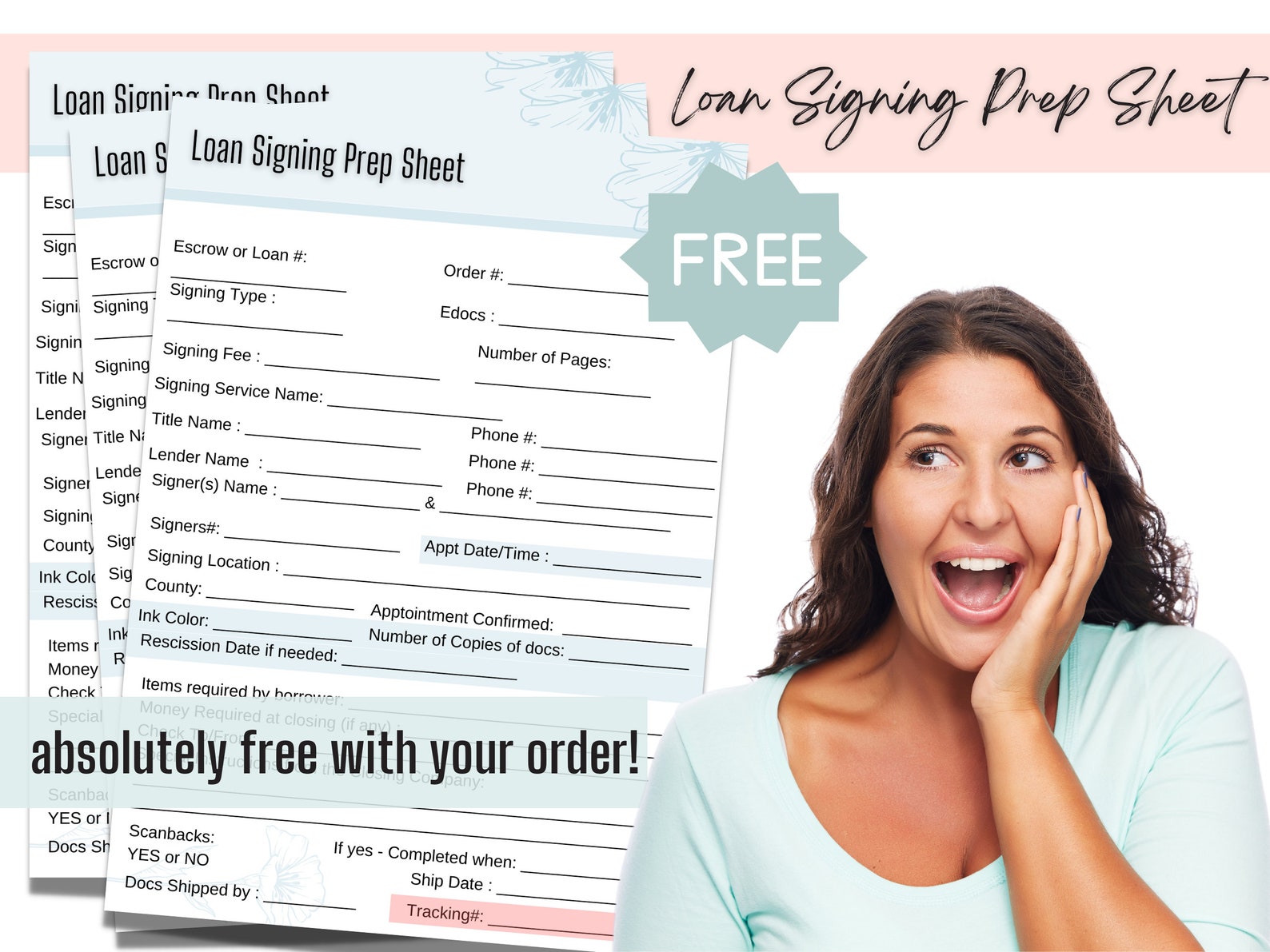 Loan Modification Sample Documents Notary Business Card - Etsy