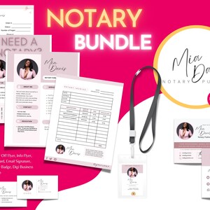 Notary Marketing Bundle Notary Branding Bundle Notary Signing Agent ...
