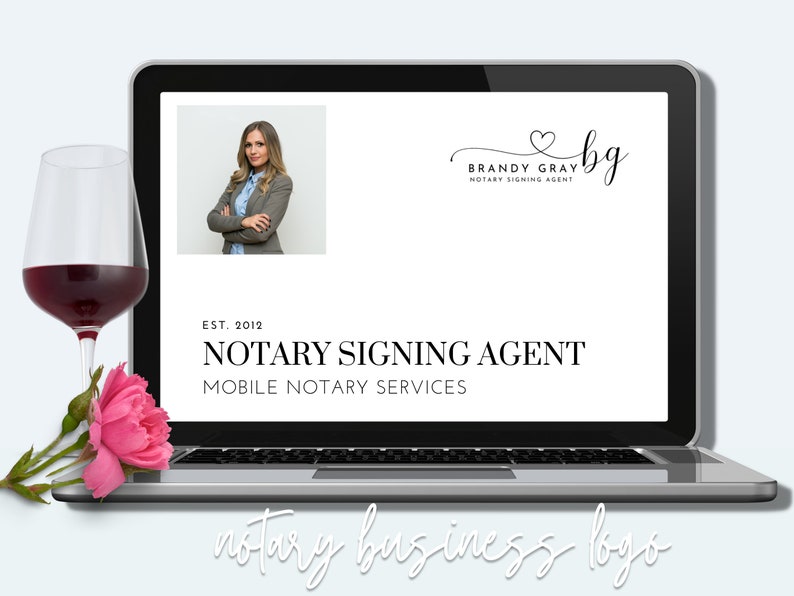 Notary Business Logo Editable Notary Logo Notary Notary - Etsy