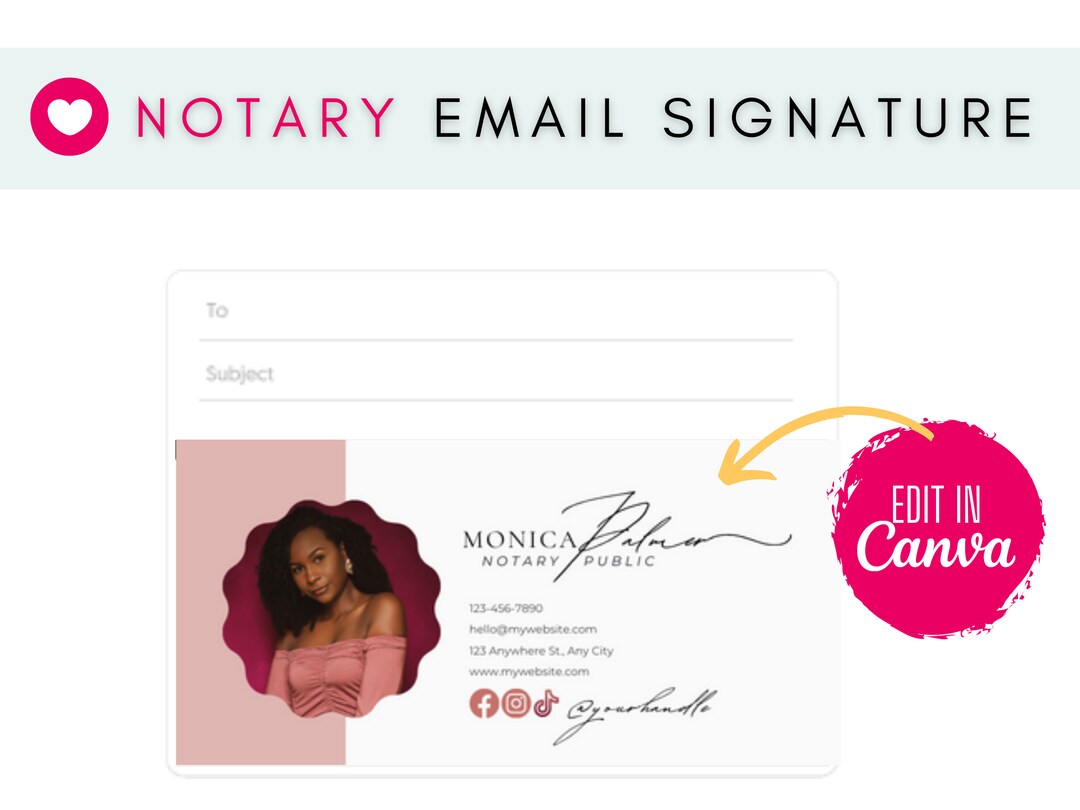 Notary Digital Email Signature Notary Notary Public Notary Signing ...