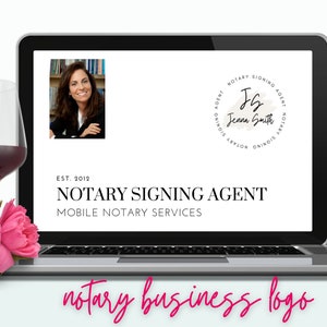 Notary Business Logo Editable Notary Logo Notary Notary - Etsy
