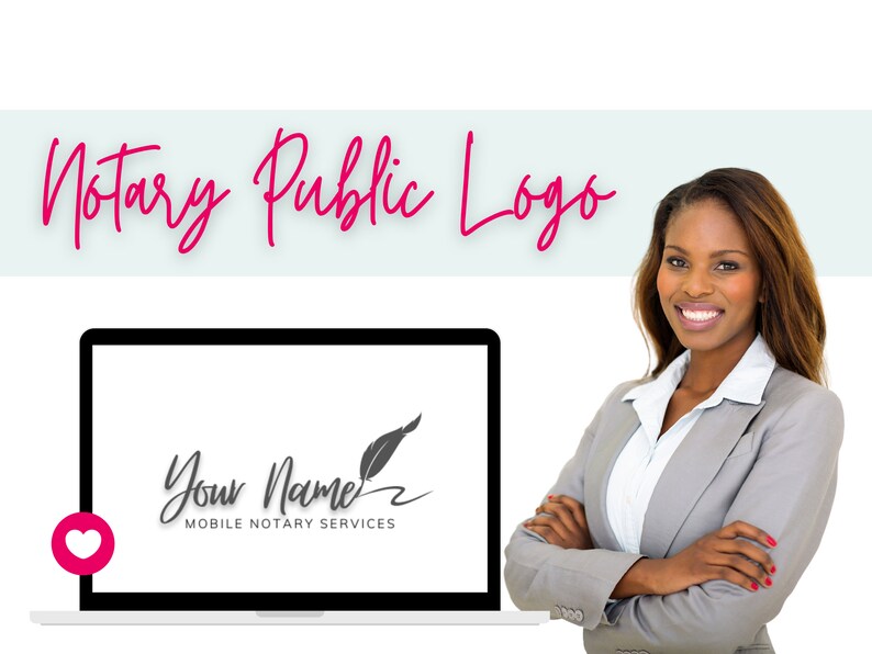 Logo Design for Notary Notary Business Logo Editable - Etsy