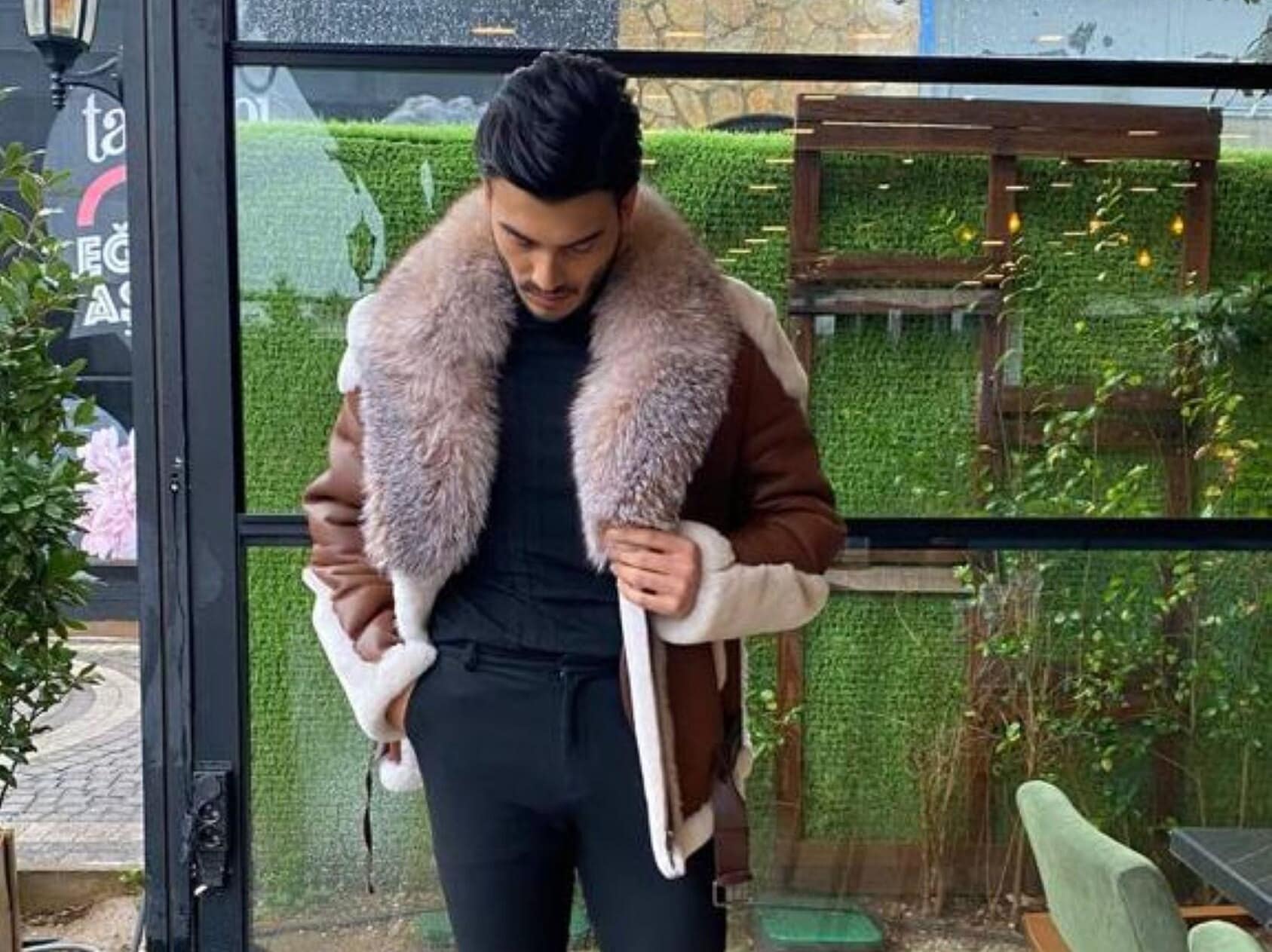 Brown Buttery Soft Lamb Shearling Coat With Natural Fox Fur - Etsy