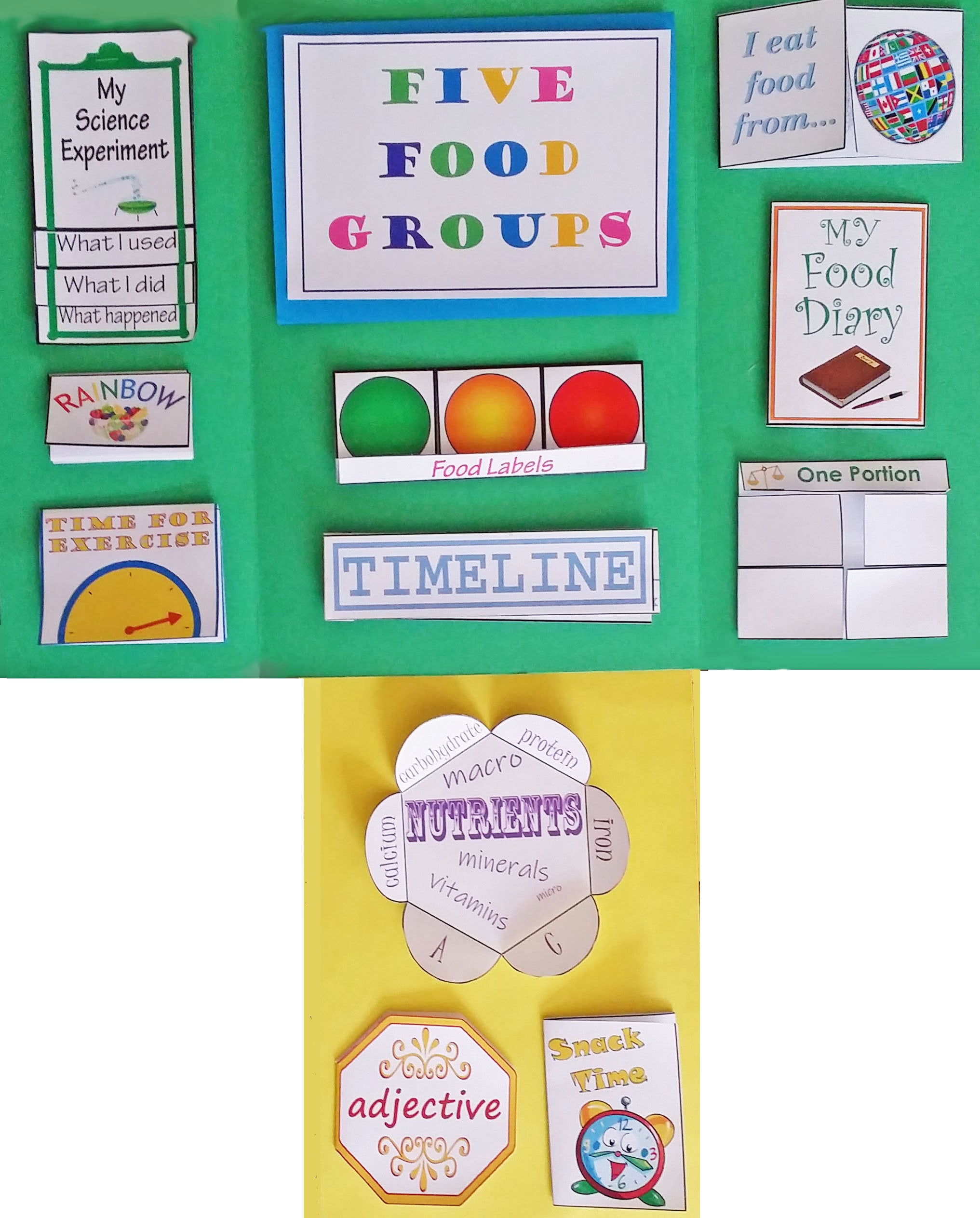 Nutrition Project Lapbook - Etsy