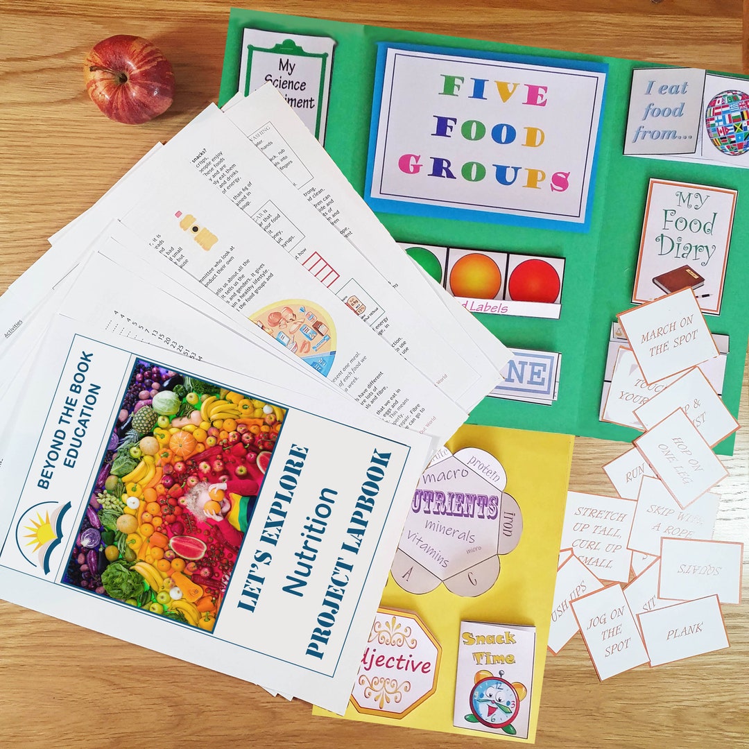 Nutrition Project Lapbook - Etsy