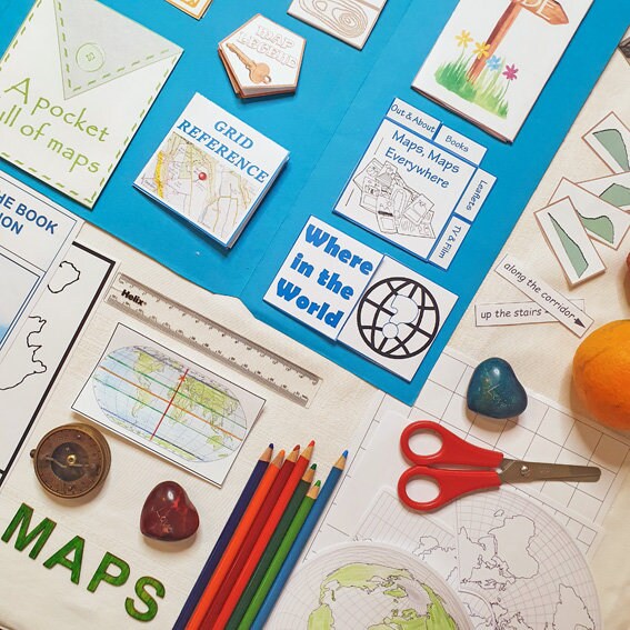Let's Explore Maps Project Lapbook - Etsy