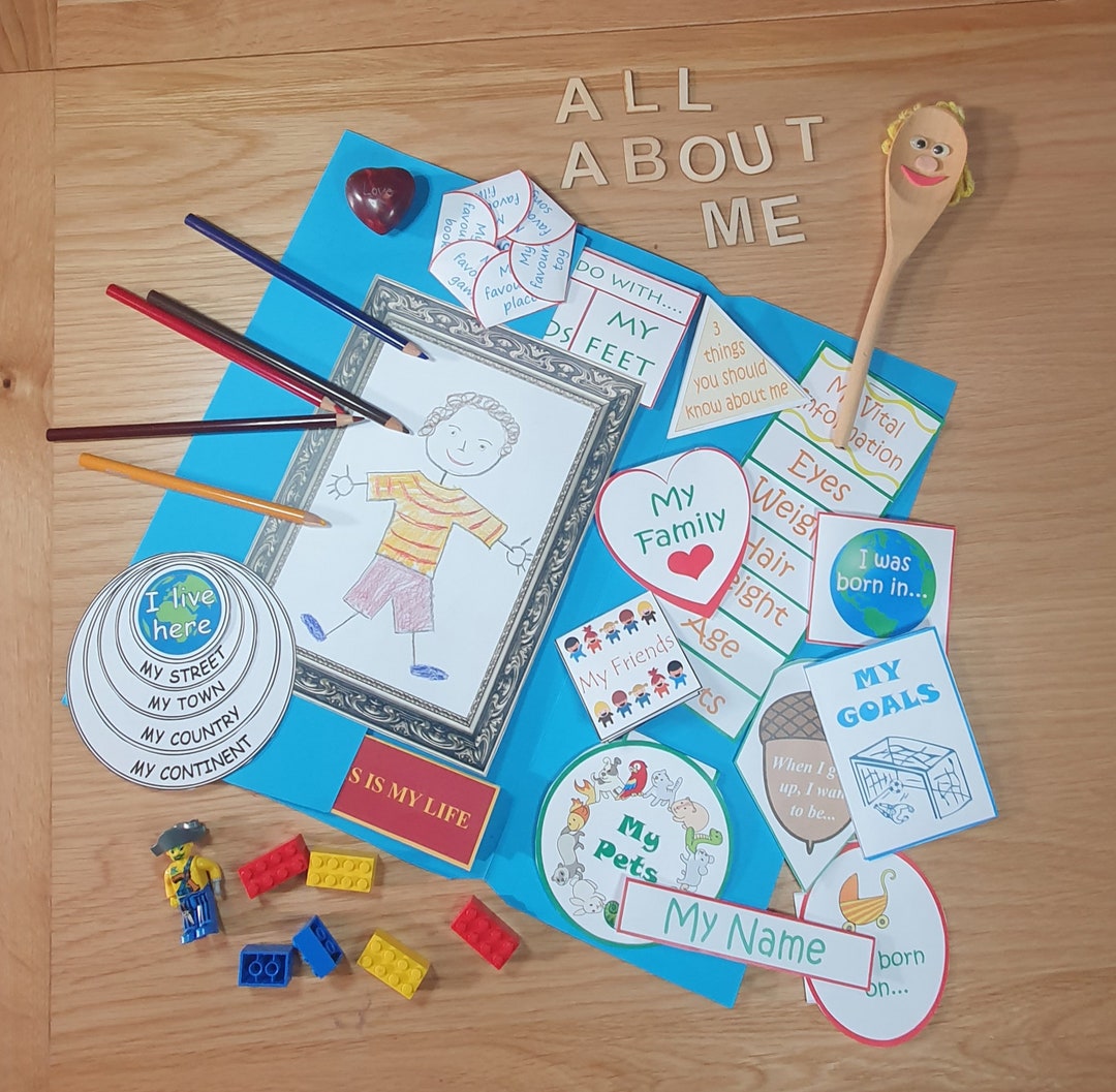 All About Me Lapbook - Etsy