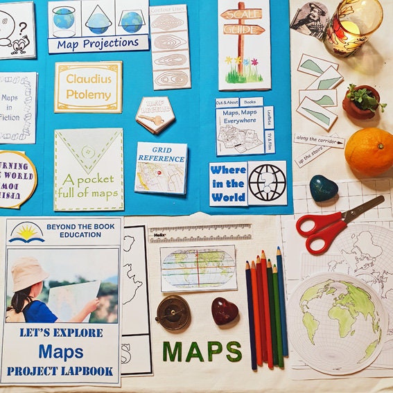 Let's Explore Maps Project Lapbook - Etsy