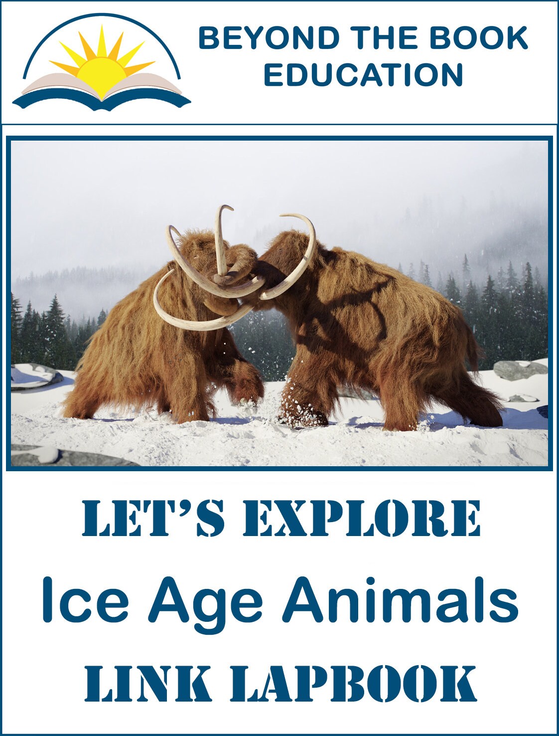 Let's Explore Ice Age Animals Linked Lapbook - Etsy