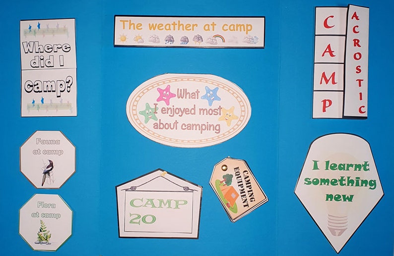 Camping Lapbook - Etsy
