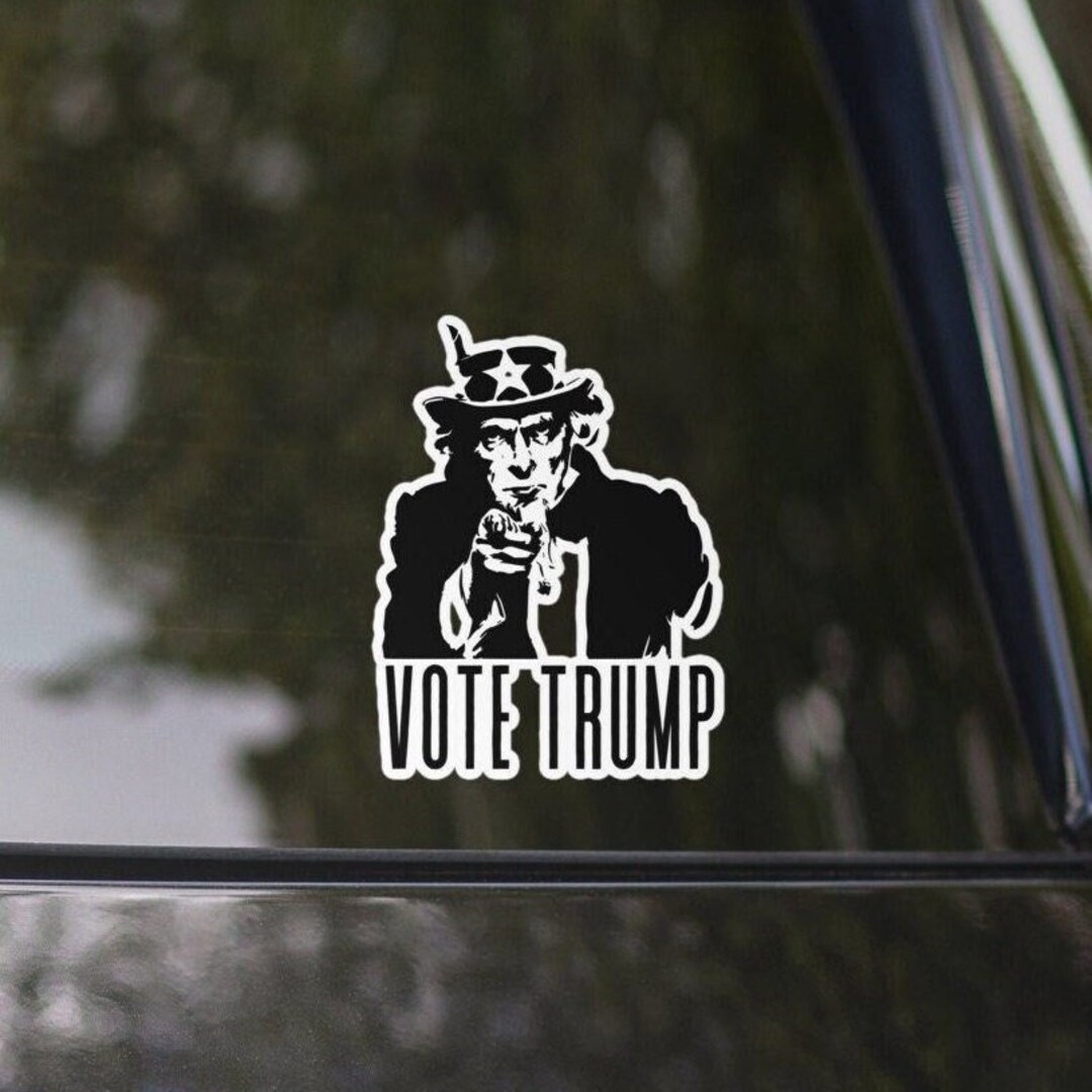 Uncle Sam Vote Trump Sticker for Him Trump Sticker for Her Donald Trump ...