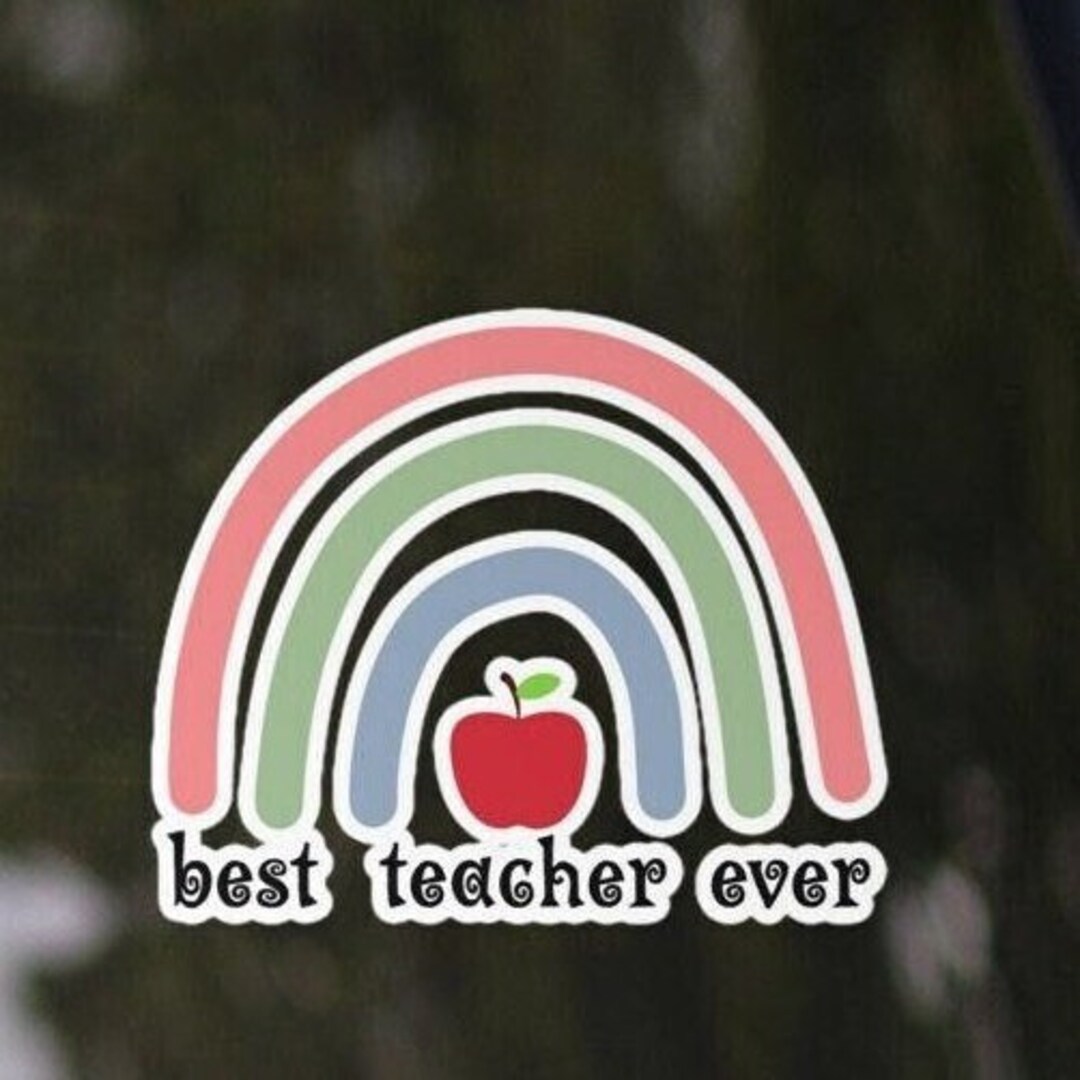 Teacher Sticker School Supplies Sticker Heart Sticker Pre-k - Etsy