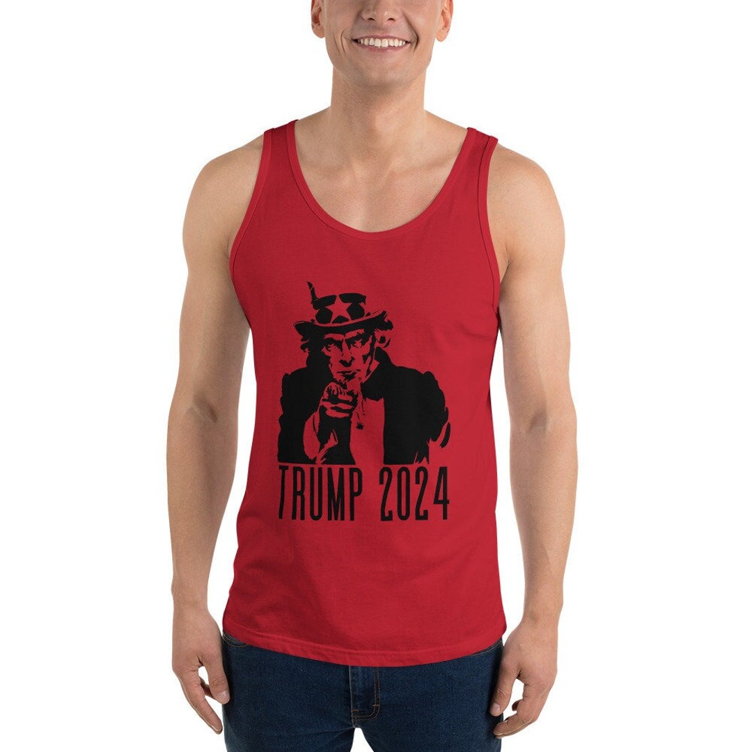 Uncle Sam Trump 2024 Tank Top Men's Tank Top Election 2024 Donald Trump ...