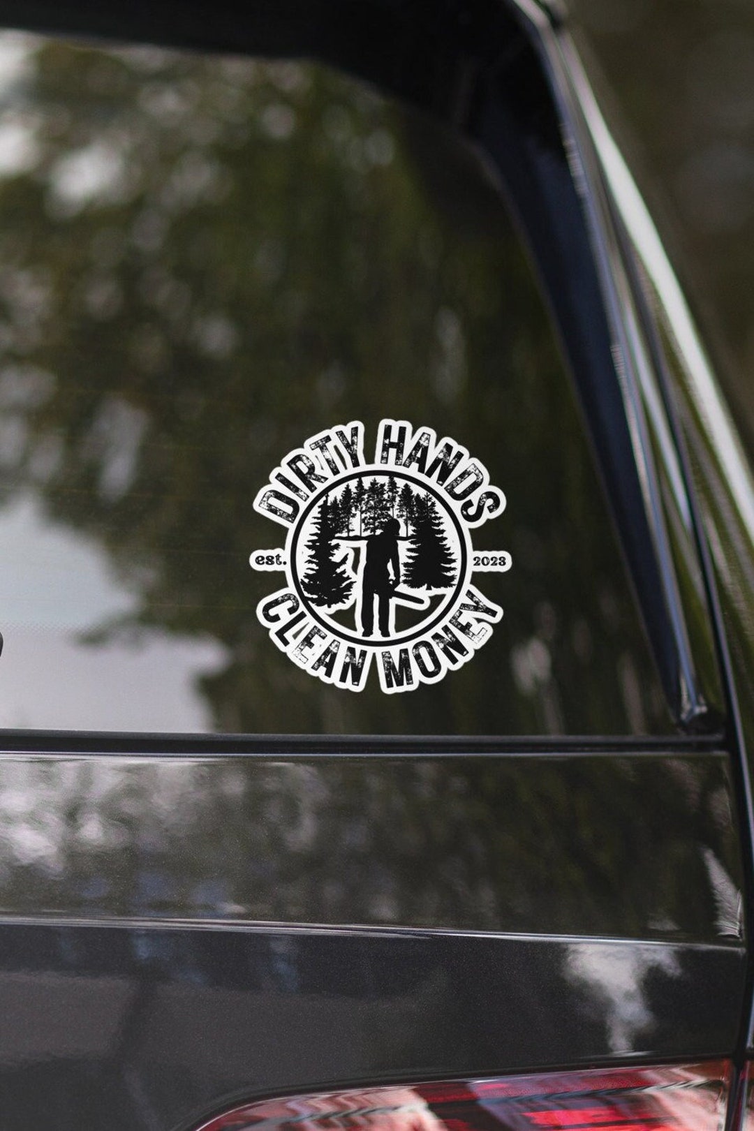 Dirty Hands Clean Money Logger Sticker for Him Blue Collar Sticker Hard ...