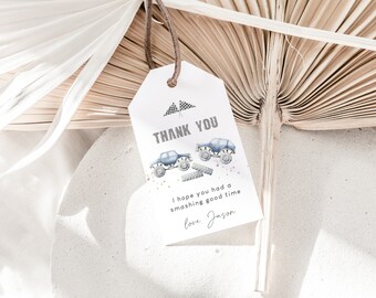 Monster Jam Thank You Tags - Etsy