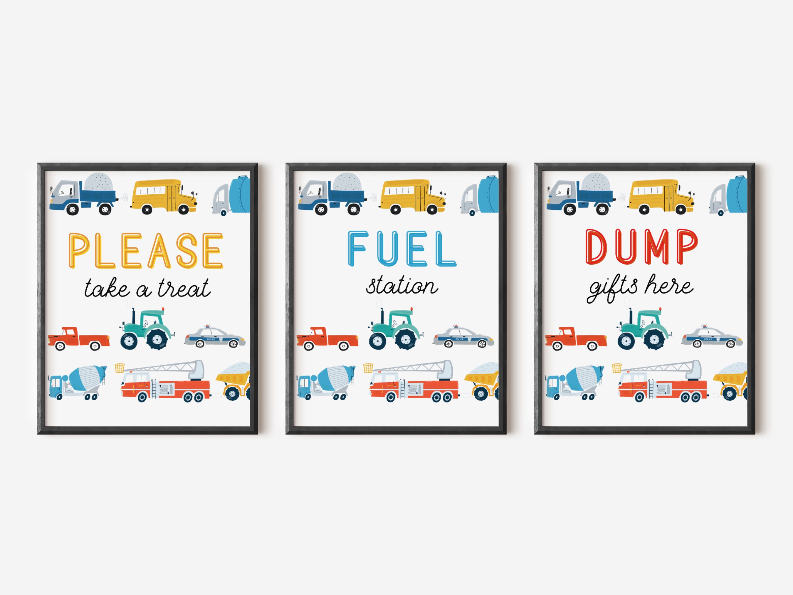 Car Party Signs, Car Party Decor, Refueling Station Car Party Sign, Car ...