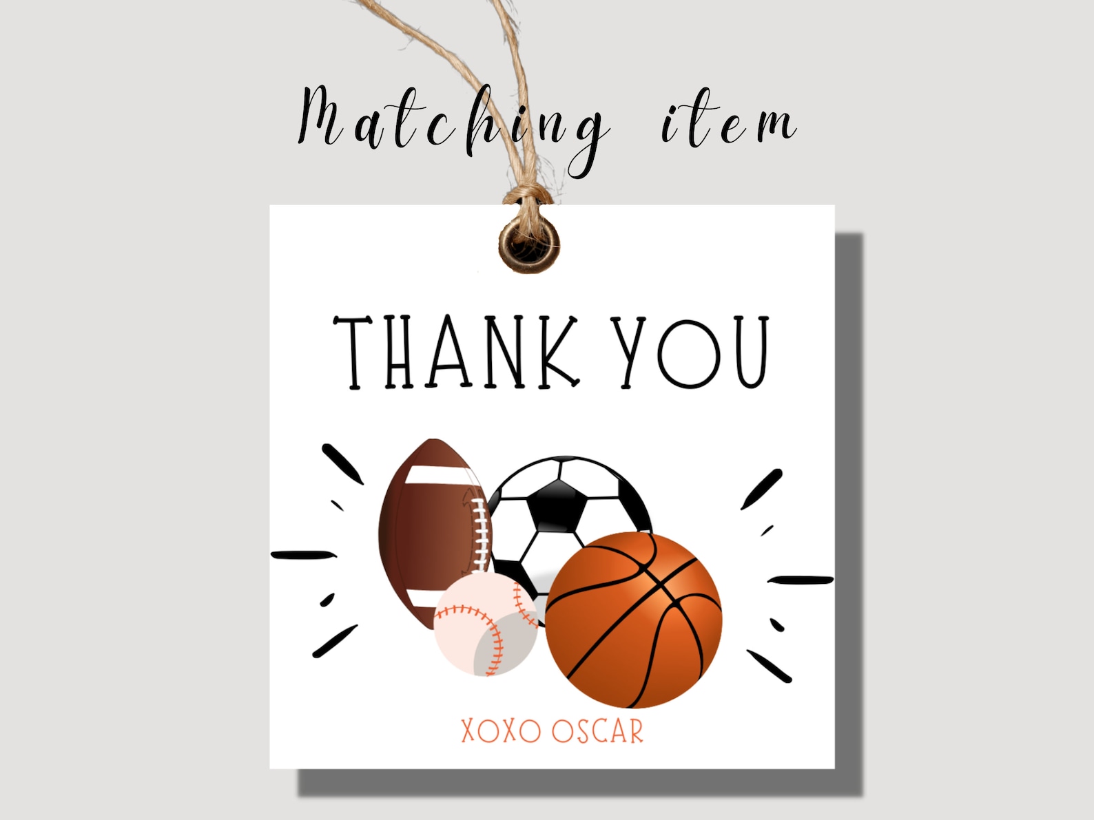 Let's Have a Ball Thank You Card, Ball Birthday Thank You Digital ...