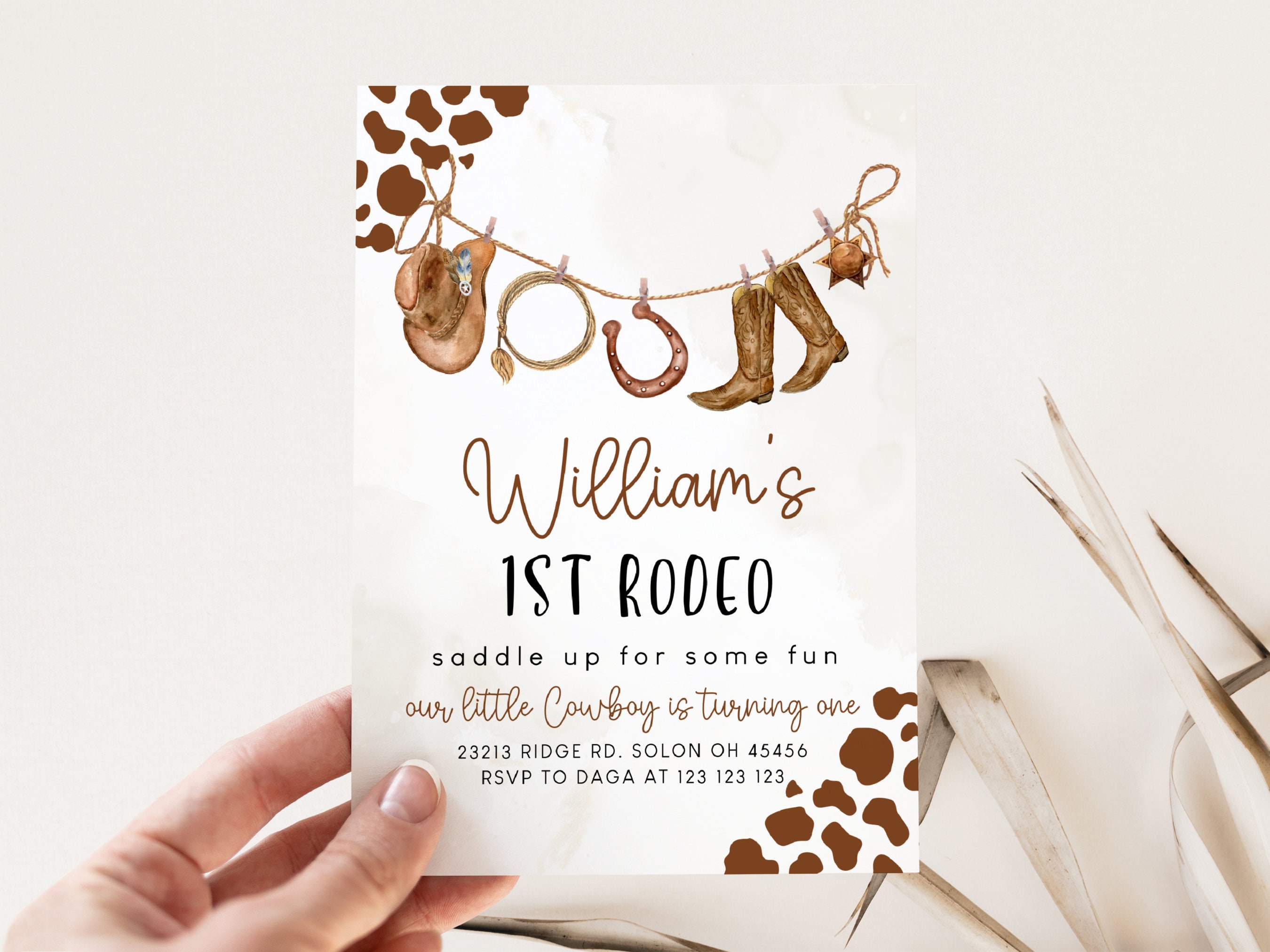 Cowboy Birthday Invitation Western First Birthday How The Etsy cowboy-birthday-invitation-western-first-birthday-how-the-etsy