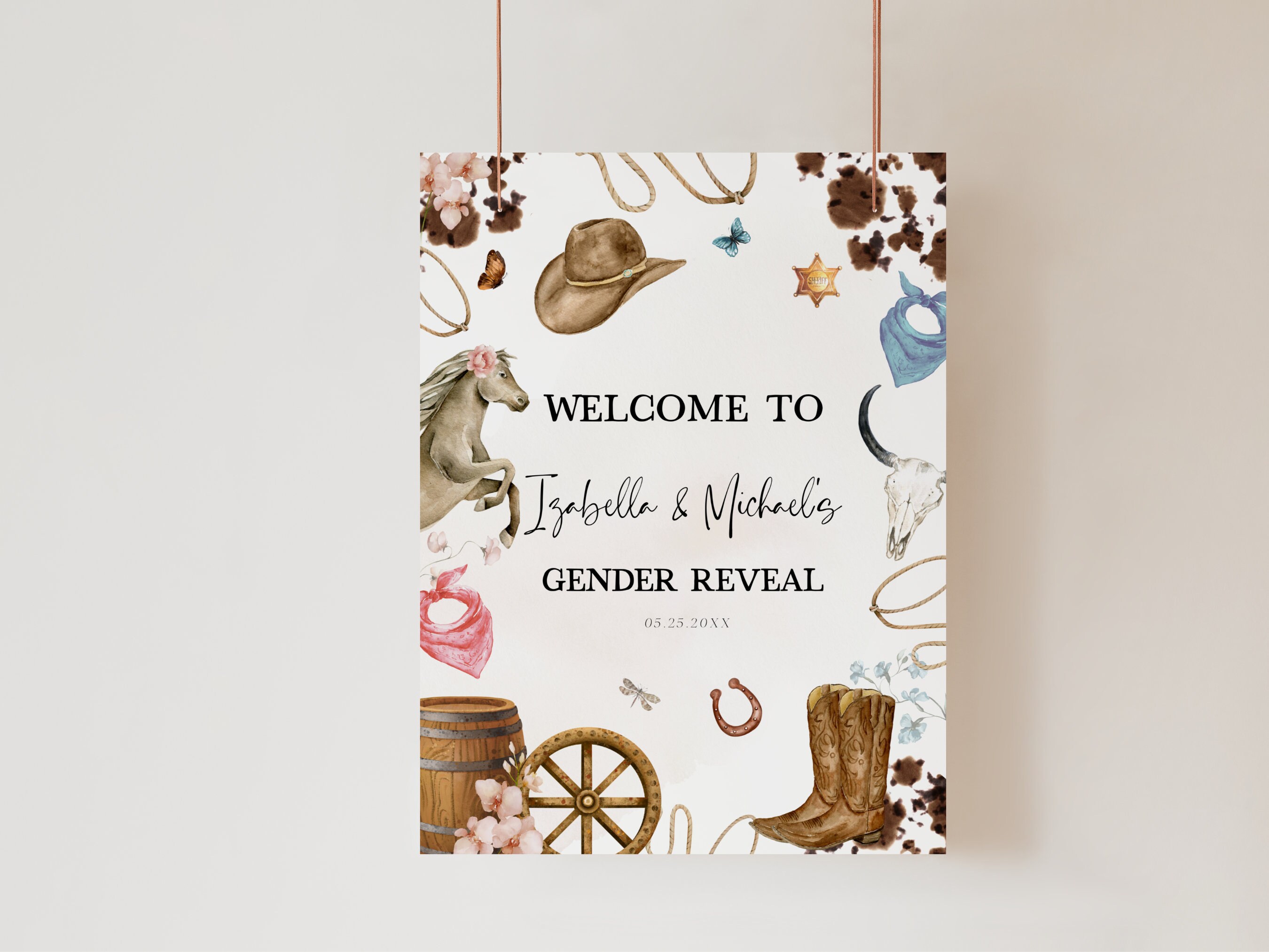 Guess the Baby Gender, Boy or Girl Bear Baby Shower Game, He or She ...