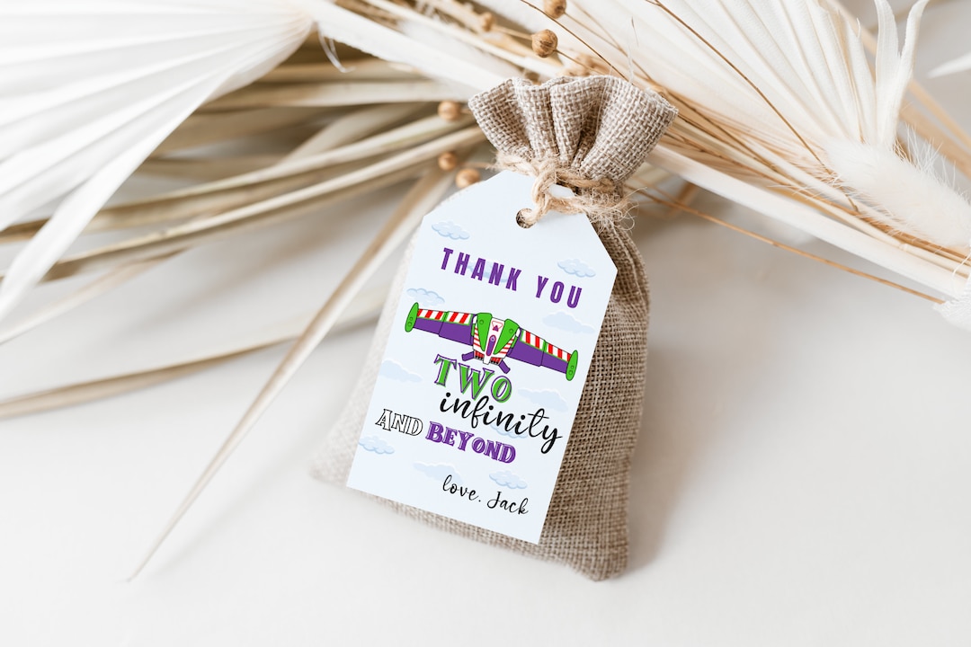 Two Infinity and Beyond Thank You Tag - Etsy