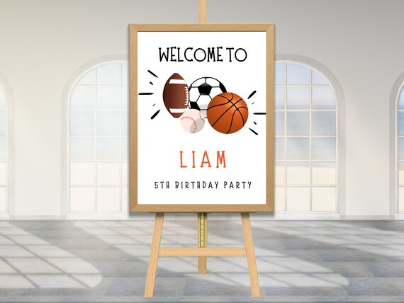 Let's Have a Ball Welcome Sign Ball Welcome Sign - Etsy