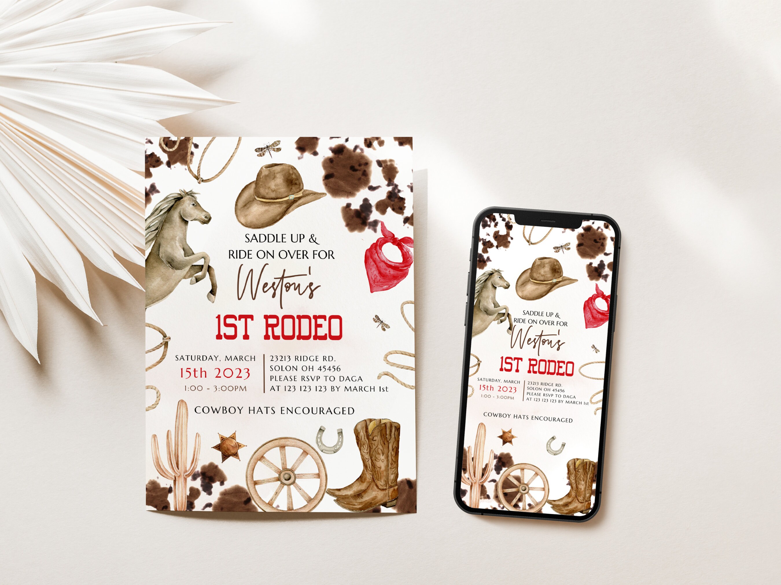 My FIRST RODEO Birthday Welcome Sign Template, Printable Wild West ...