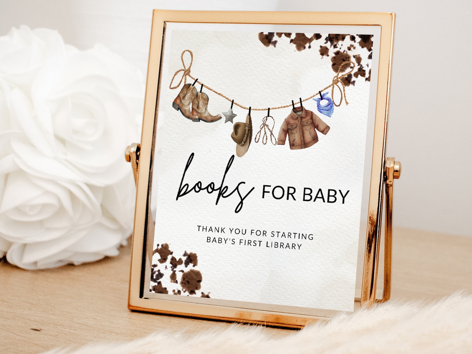 COWBOY Diaper Raffle Sign, Diaper Raffle Ticket Sign, Western Baby ...