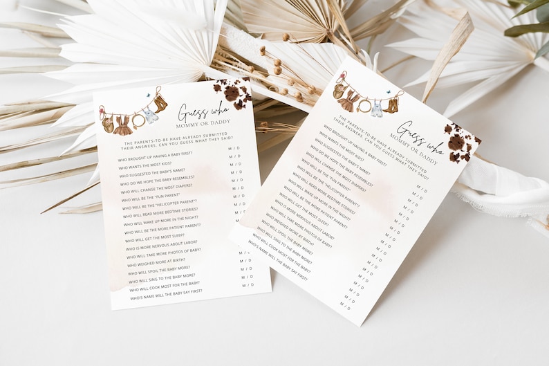 Western Gender Reveal Bundle Cowboy or Cowgirl Gender Reveal - Etsy