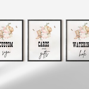 My FIRST RODEO Custom Signs Template Set, Editable Cowboy Birthday ...