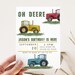 Editable Tractor Invitation, Tractor Birthday Invitation, Tractor ...