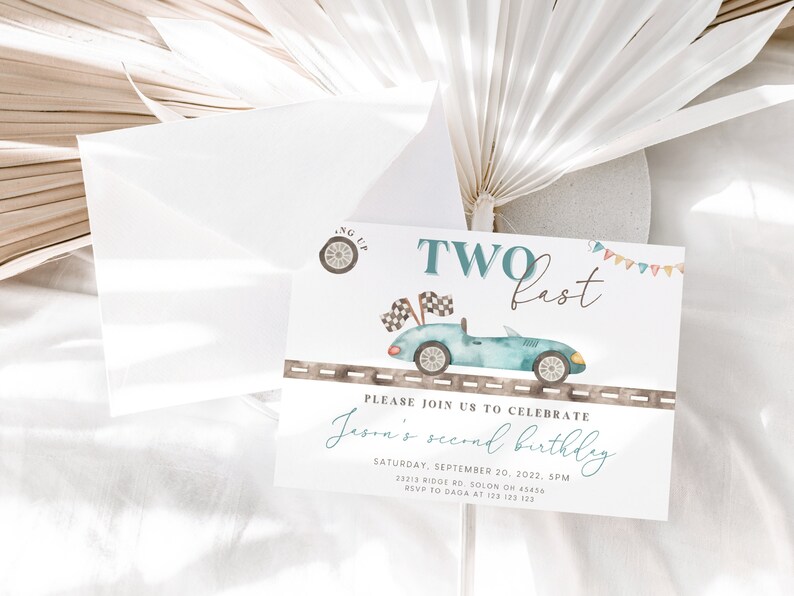 Pit Stop Sign Blue Race Car Birthday Party Decorations Food - Etsy