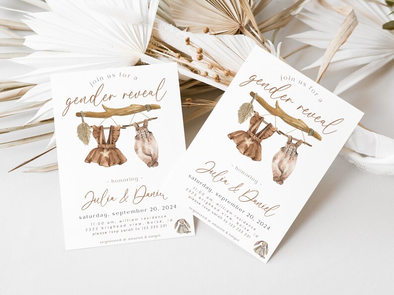 Welcome Sign Gender Reveal Boho Welcome Sign Neutral Gender - Etsy