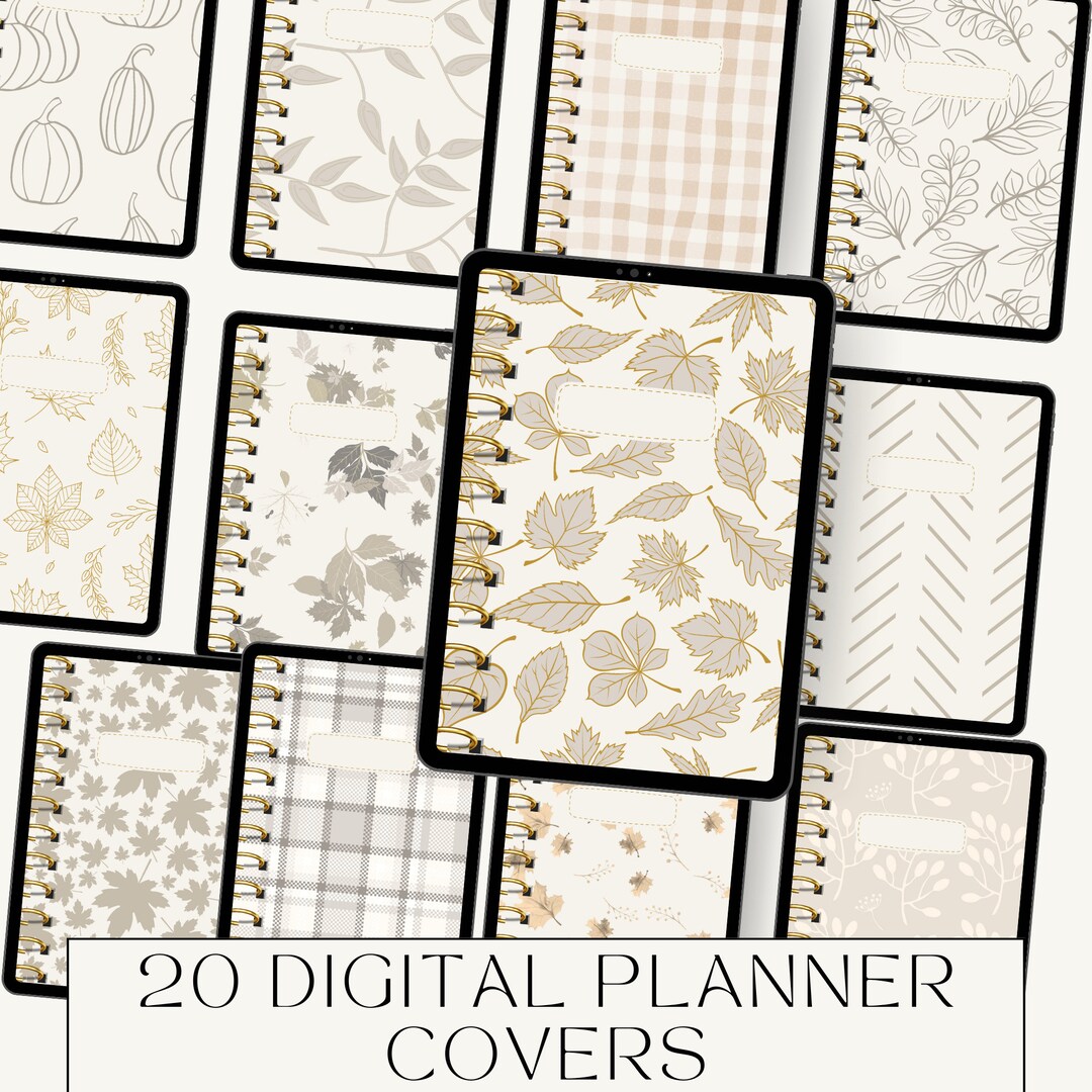 20 Goodnotes Covers, Digital Notebook Cover, Fall Notebook Cover ...