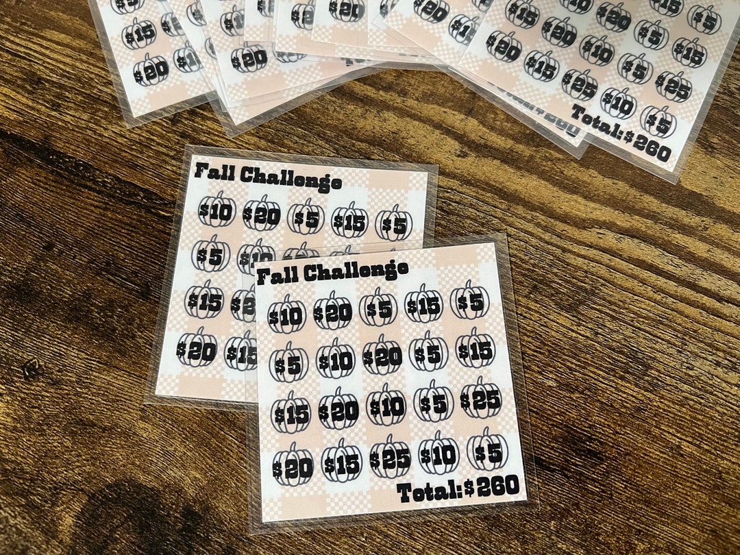 Mini Savings Challenge / Savings Challenge / Fall Savings - Etsy
