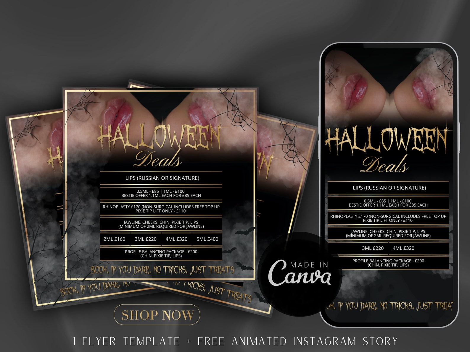 Halloween Sale Flyer, Bookings Available, October Deals Spooky Flyer ...