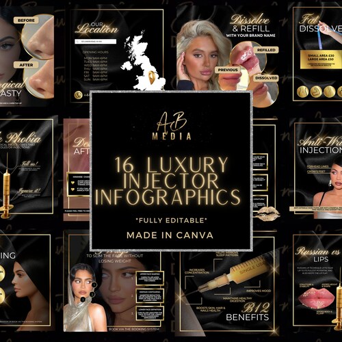 640 Nurse Injector Instagram Templates Botox and Filler Canva - Etsy Canada