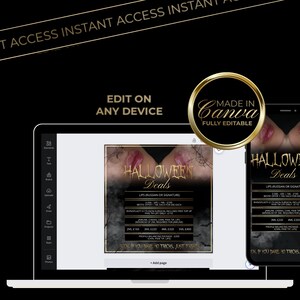 Halloween Sale Flyer, Bookings Available, October Deals Spooky Flyer ...