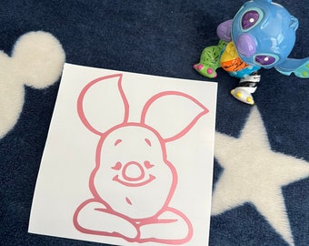 Piglet Peeker Transparent Car Decal/ Eeyore Tigger Pooh Peekaboo Window ...