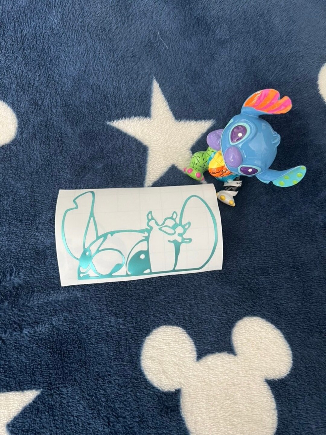 Peeping Stitch Vinyl Decal | Disney Decal | Car Window Decal | Laptop ...