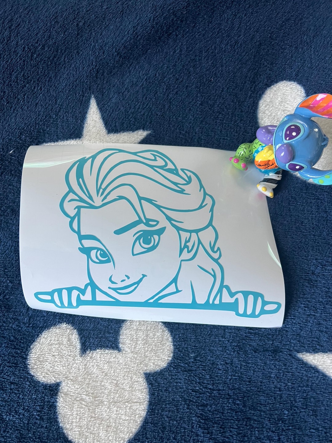 Peeping Elsa Vinyl Decal | Disney Decal | Car Window Decal | Laptop ...