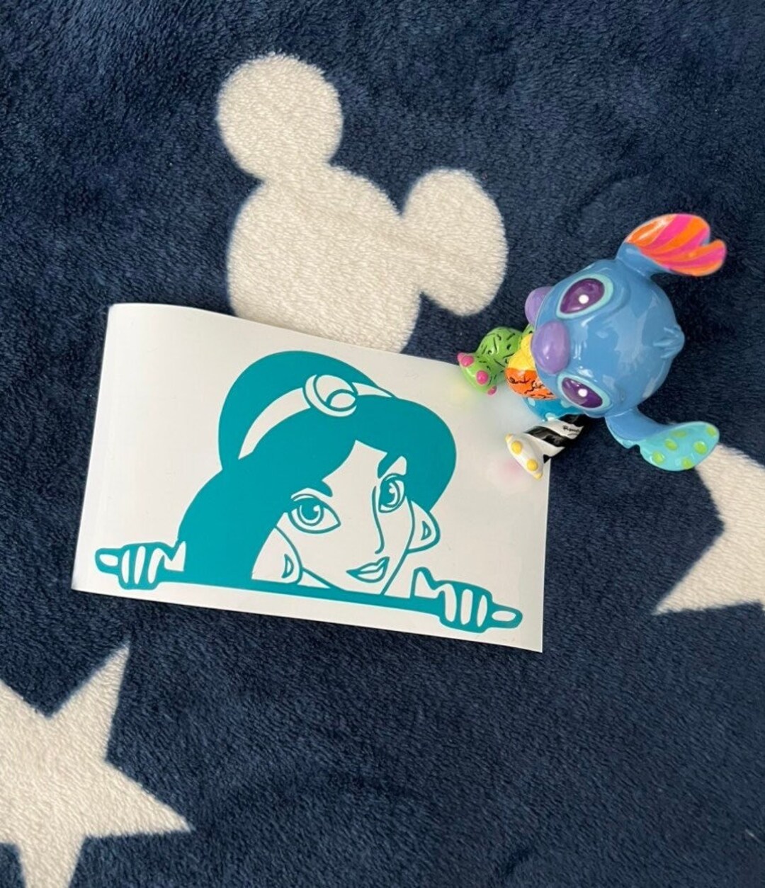 Princess Jasmine Peeping Character Vinyl Decal | Aladdin Disney Decal ...
