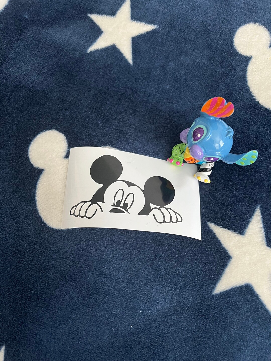 Mickey Mouse Peeping Character Vinyl Decal | Disney Decal | Car Window ...
