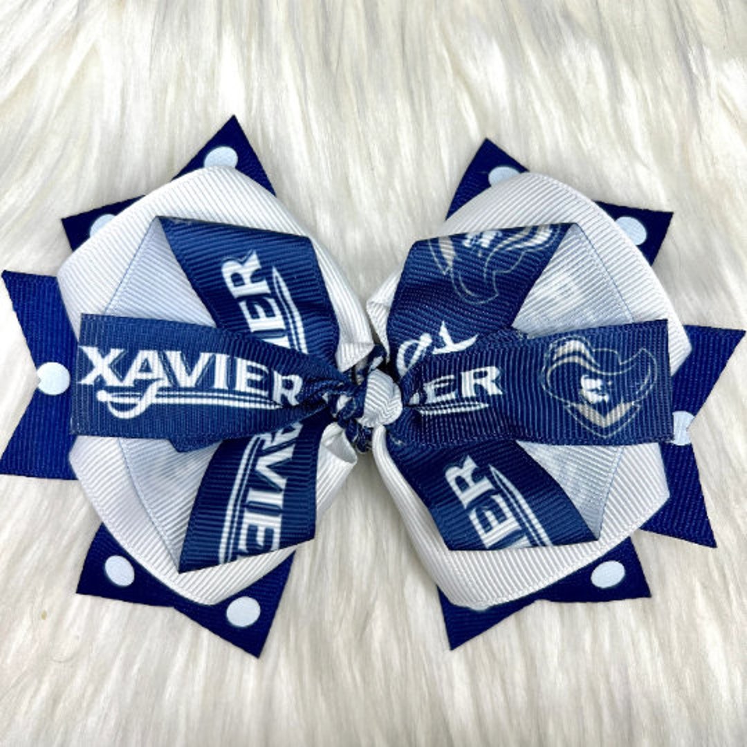 College University Inspired Hair Bow Barrette Clip Headband Musketeers ...