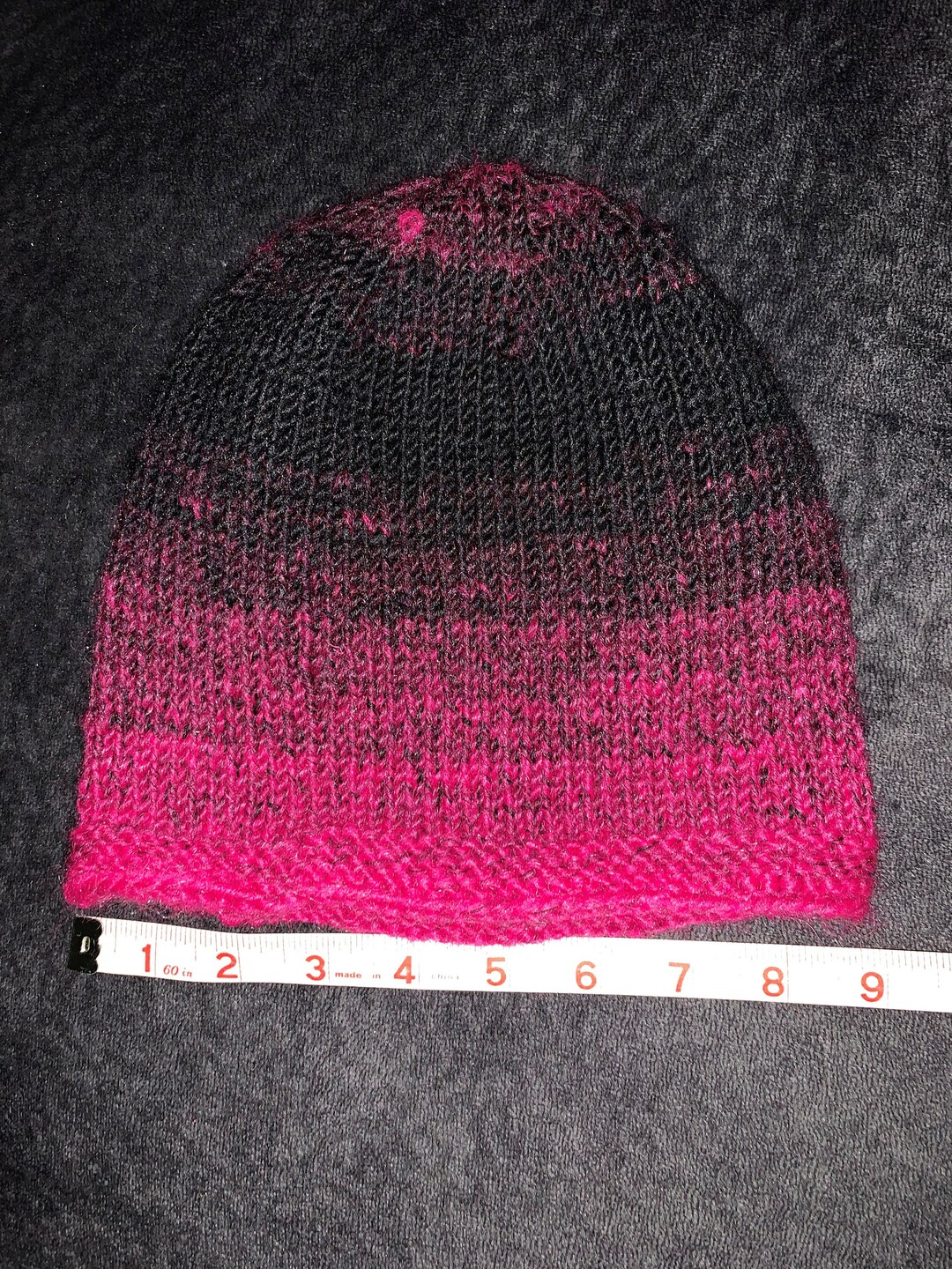 Pink and Black Stocking Cap - Etsy