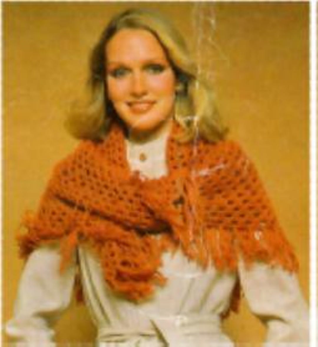 Vintage 1970s Crochet Shawl Pattern - Etsy