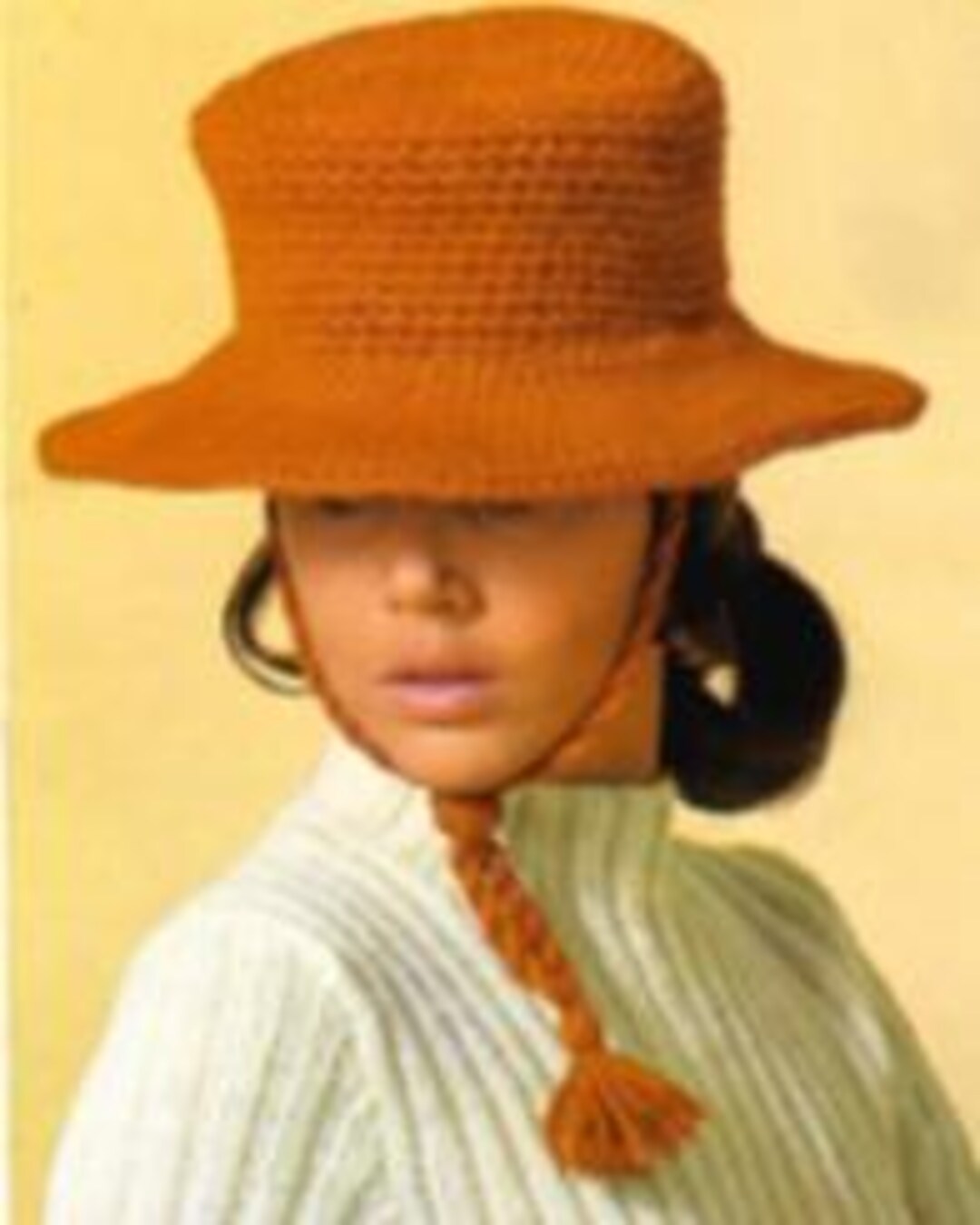 Vintage 1970s Crochet Hat Pattern - Etsy