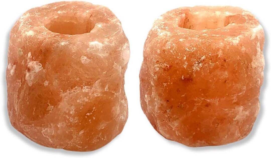 Himalayan Tea Light Candle Holder Set of 4 - Natural Pink Himalayan ...