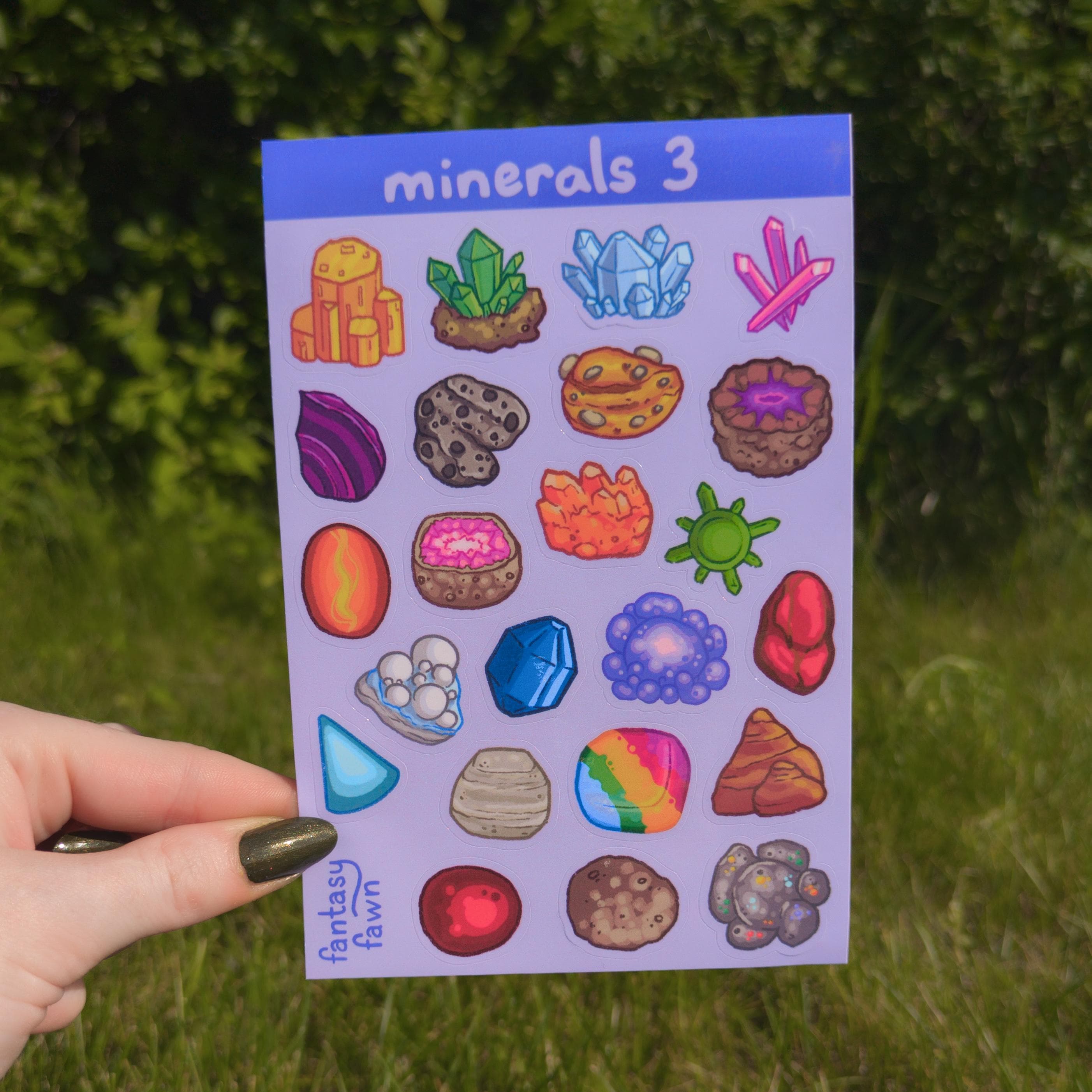 Stardew Valley Mineral Sticker Sheets - Etsy